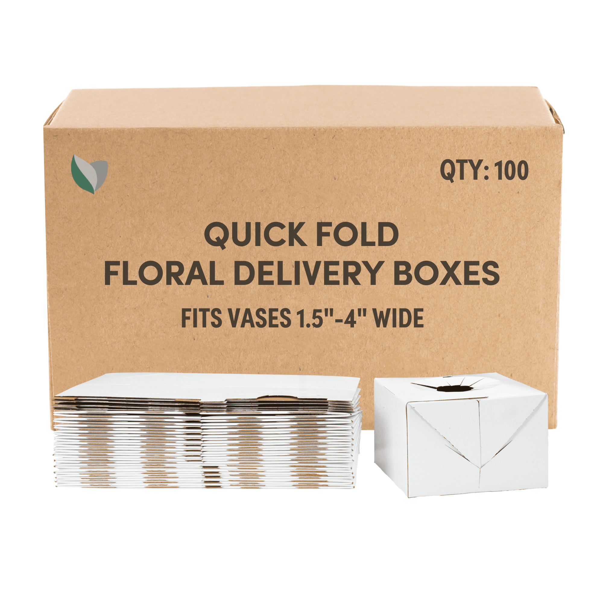 Holiday Designs - Quick Fold Florist Delivery Box, Cardboard Vase Boxes ...
