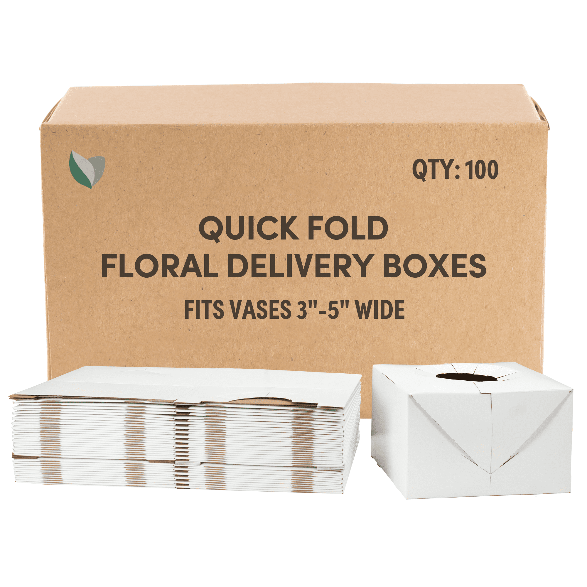 Holiday Designs - Quick Fold Florist Delivery Box, Cardboard Vase Boxes ...