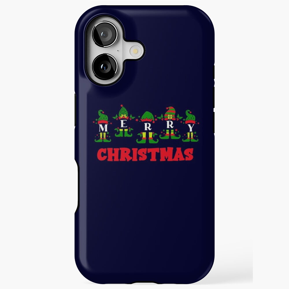 Holiday Elves Festive Cheerful Gift Scene Art for iPhone 17 11 12 13 14 ...