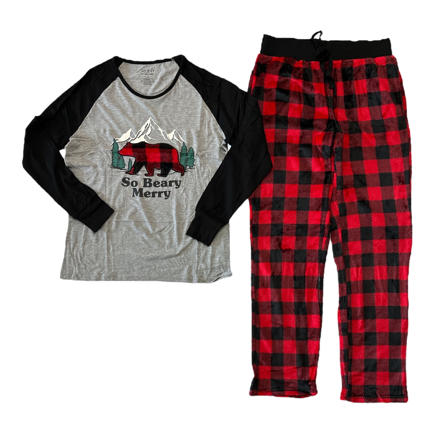 Holiday FamJam Christmas Pajamas, Women's 2-Piece Cotton Modal Top ...