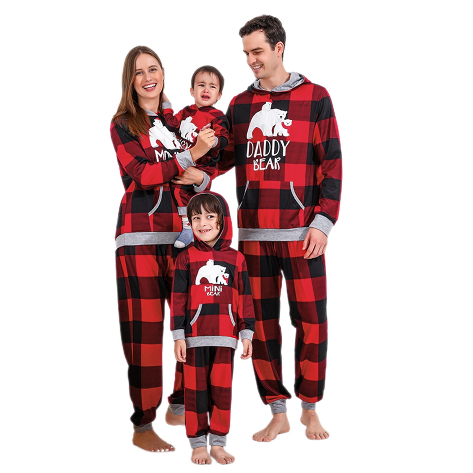 Holiday Family Pajamas Matching Sets Christmas PJs with Mama Bear ...