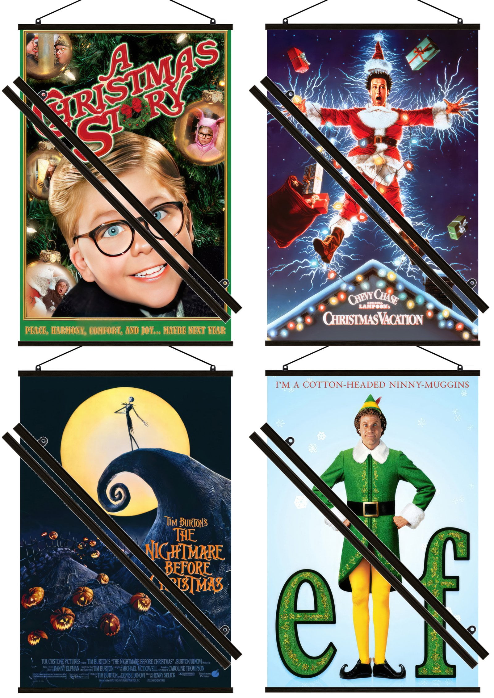 Holiday Favorites - 4 Piece Movie Poster Set (A Christmas Story ...