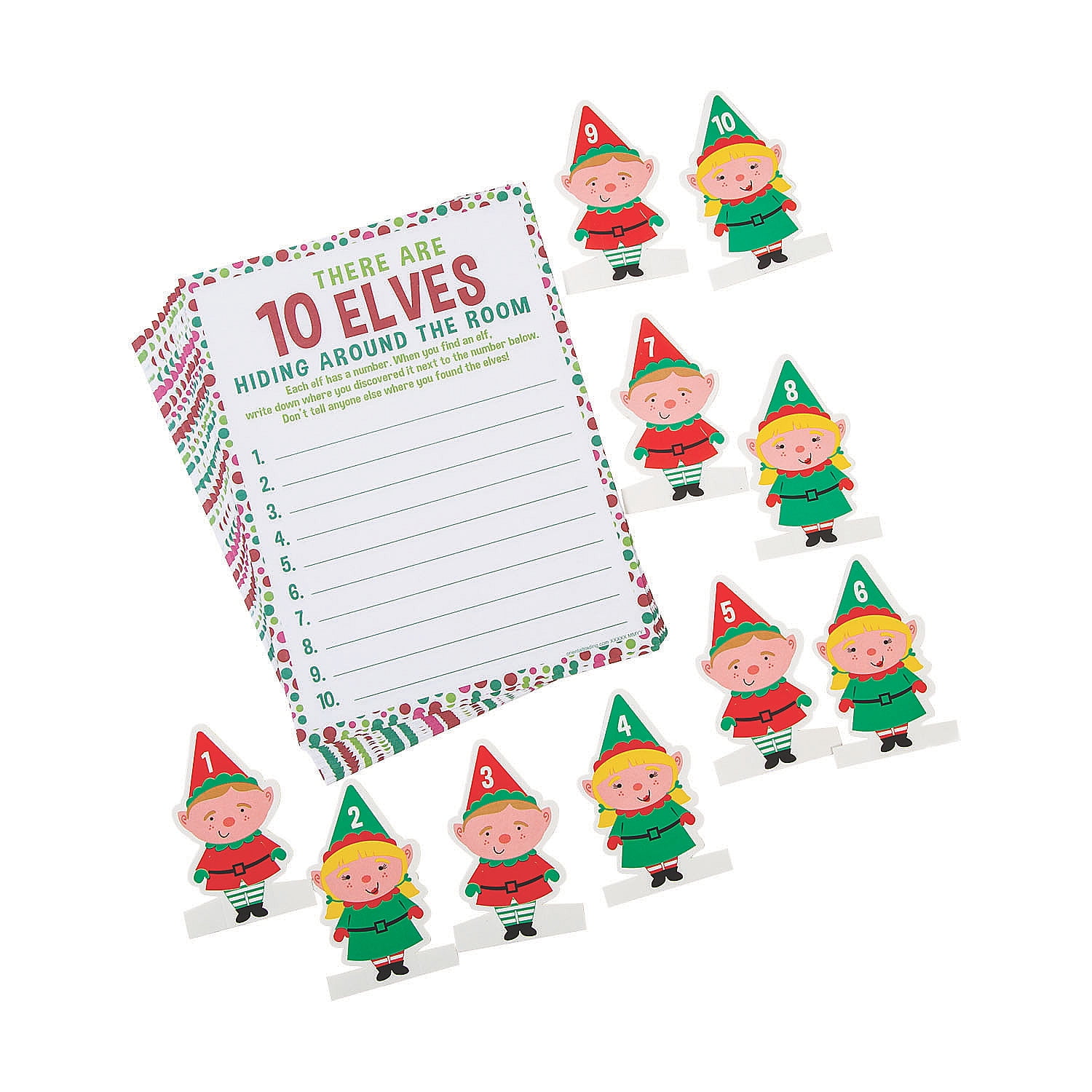 Holiday Find the Elf Game, Toys, Christmas, 26 Pieces - Walmart.com