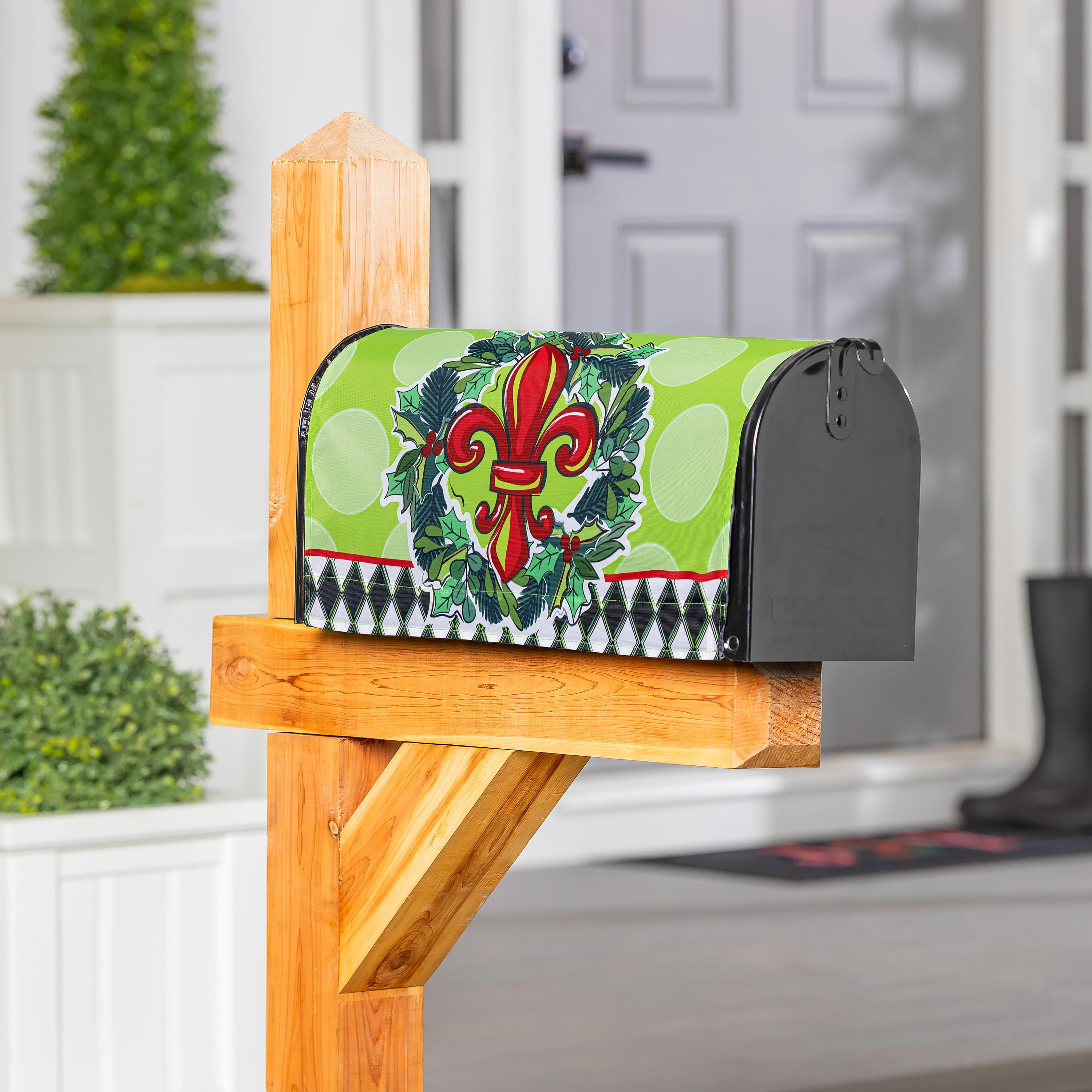 Holiday Fleur De Lis Mailbox Cover - Walmart.com