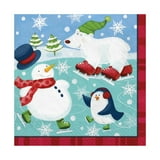 Holiday Fun 2-Ply Paper Napkins - 5" x 5" | Multi-color | Pack of 16 ...