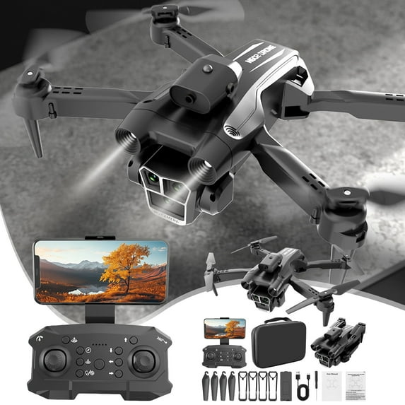 Holiday Gift for Boys 13-15 FPV Drone with 1080P Double Camera .4G WIFI ...