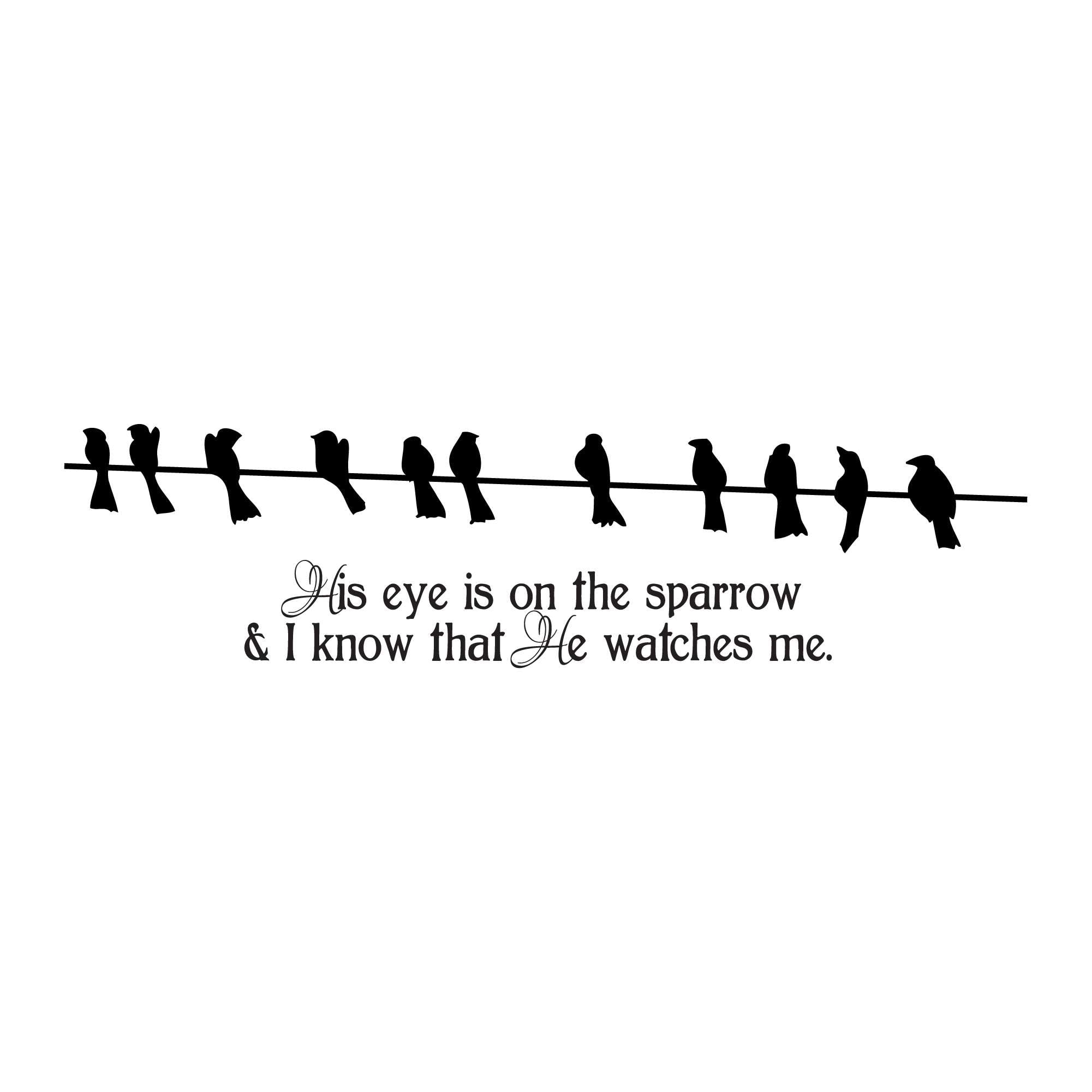 Holiday Gift Children His eye is on the Sparrow Cute Quotes & Sayings ...