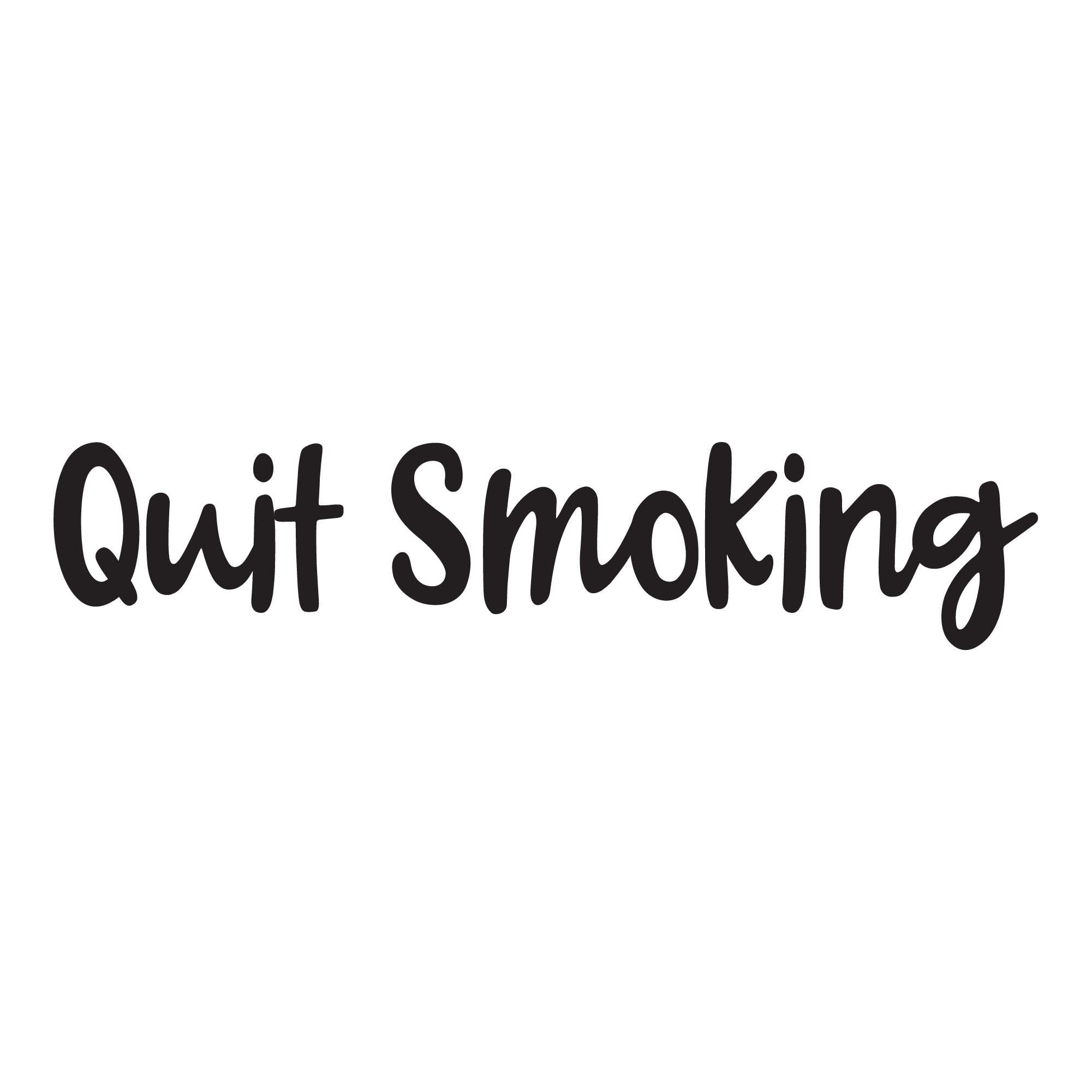 Holiday Gift Dad Quit Smoking Encouraging Quotes & Sayings Wall Decal ...