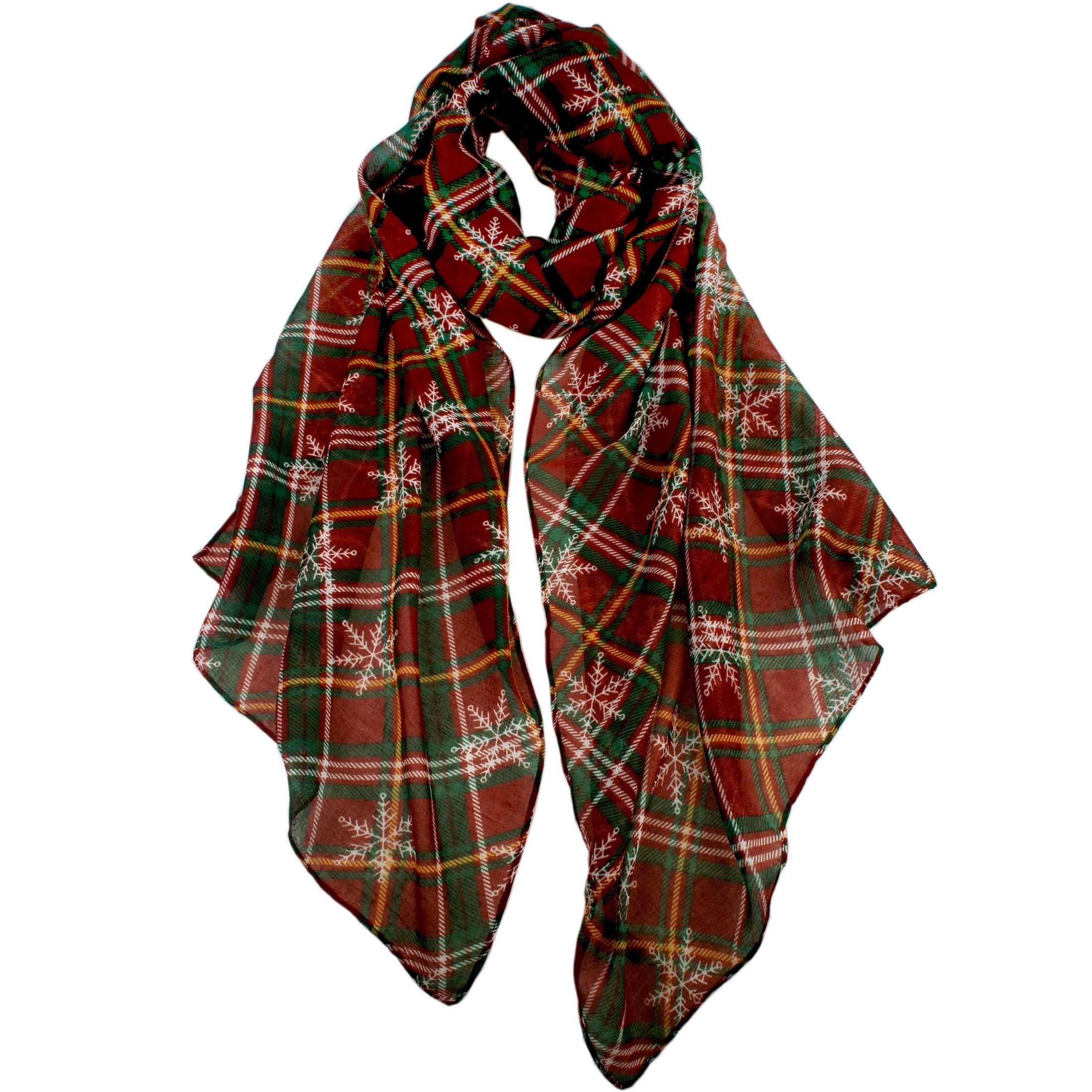 Holiday Gift Packed Soft Lightweight Sheer Fall Winter Christmas Scarf ...