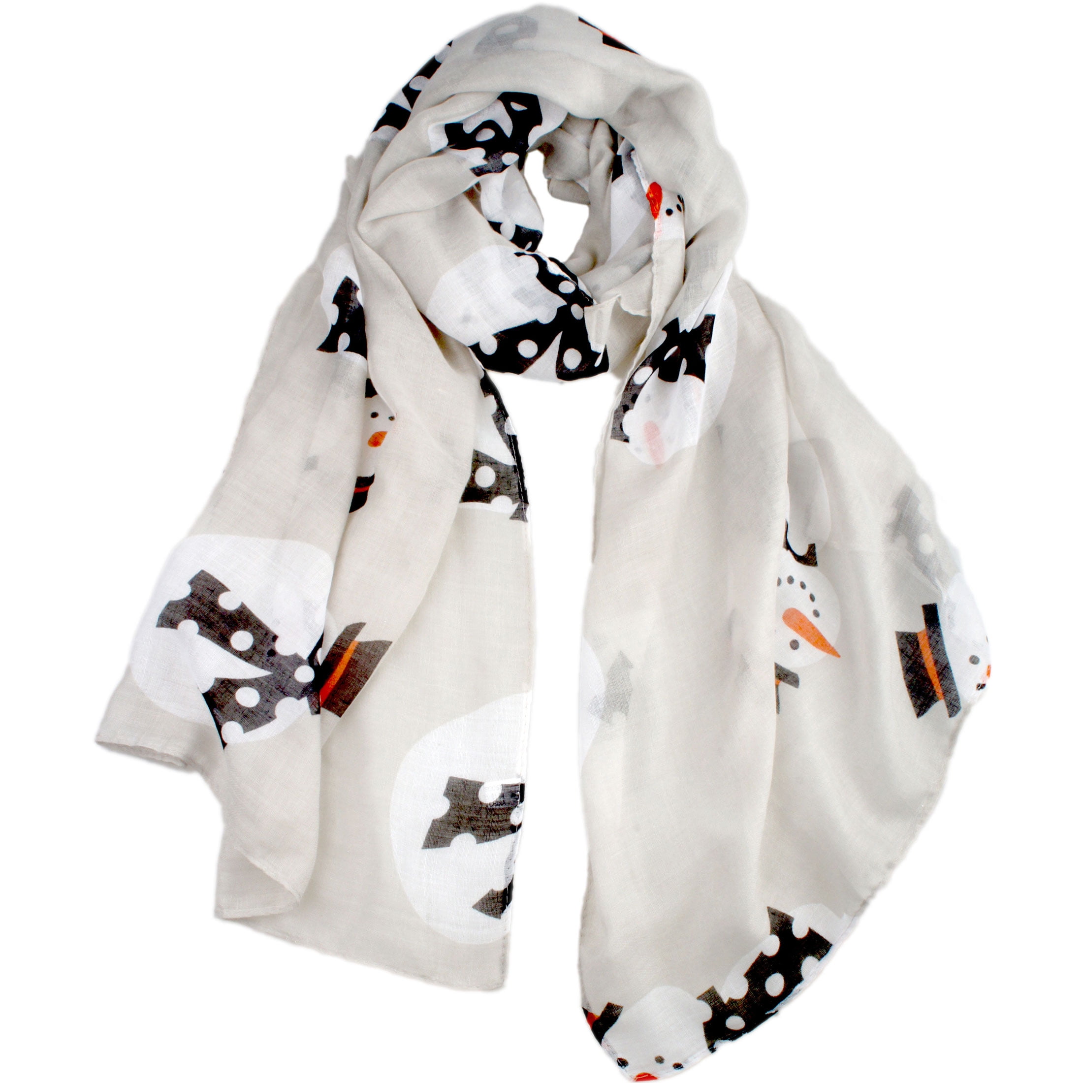 Holiday Gift Packed Soft Lightweight Sheer Fall Winter Christmas Scarf ...