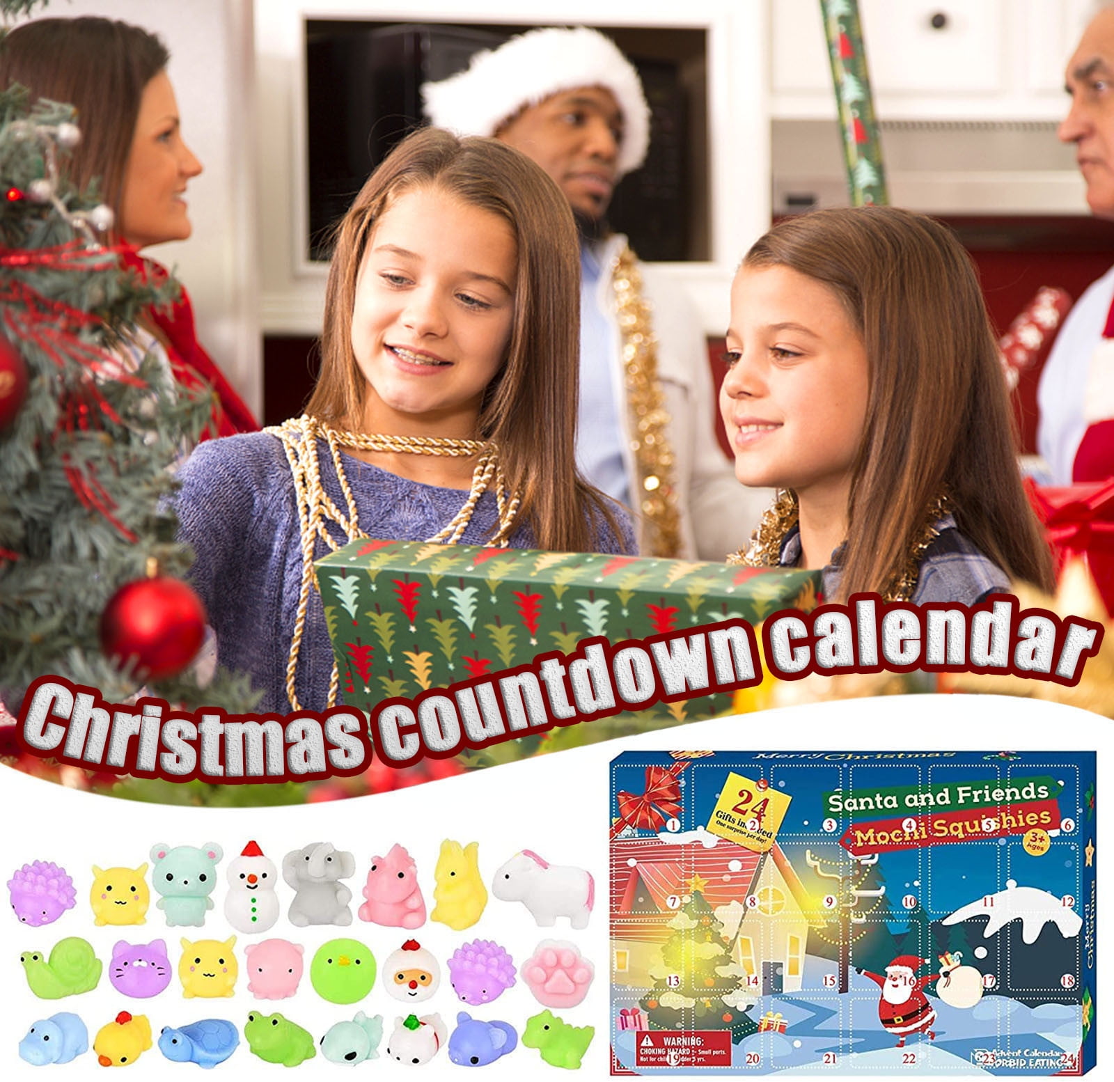 Holiday Gifts! Boovnll Advent Calendar 2024 Collectible Toy 24 Days ...
