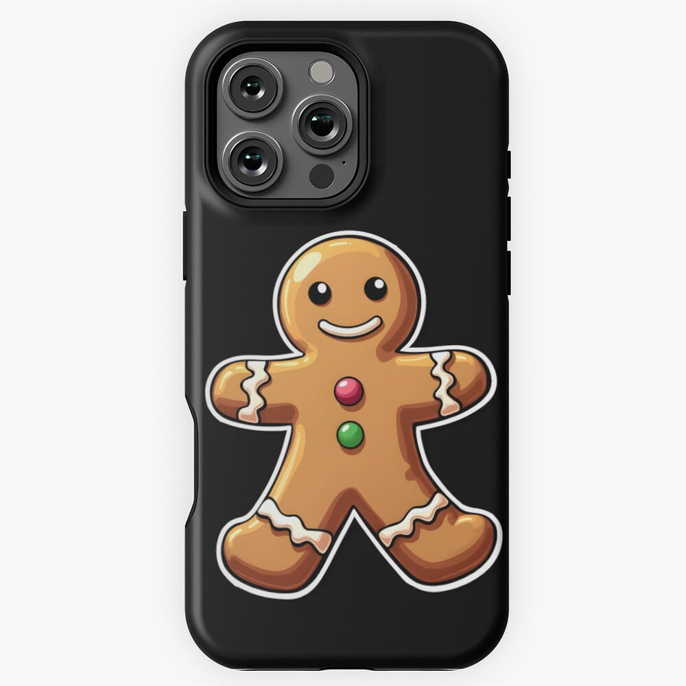 Holiday Gingerbread Man Gift Cute Cookie Design Phone Case For iPhone ...