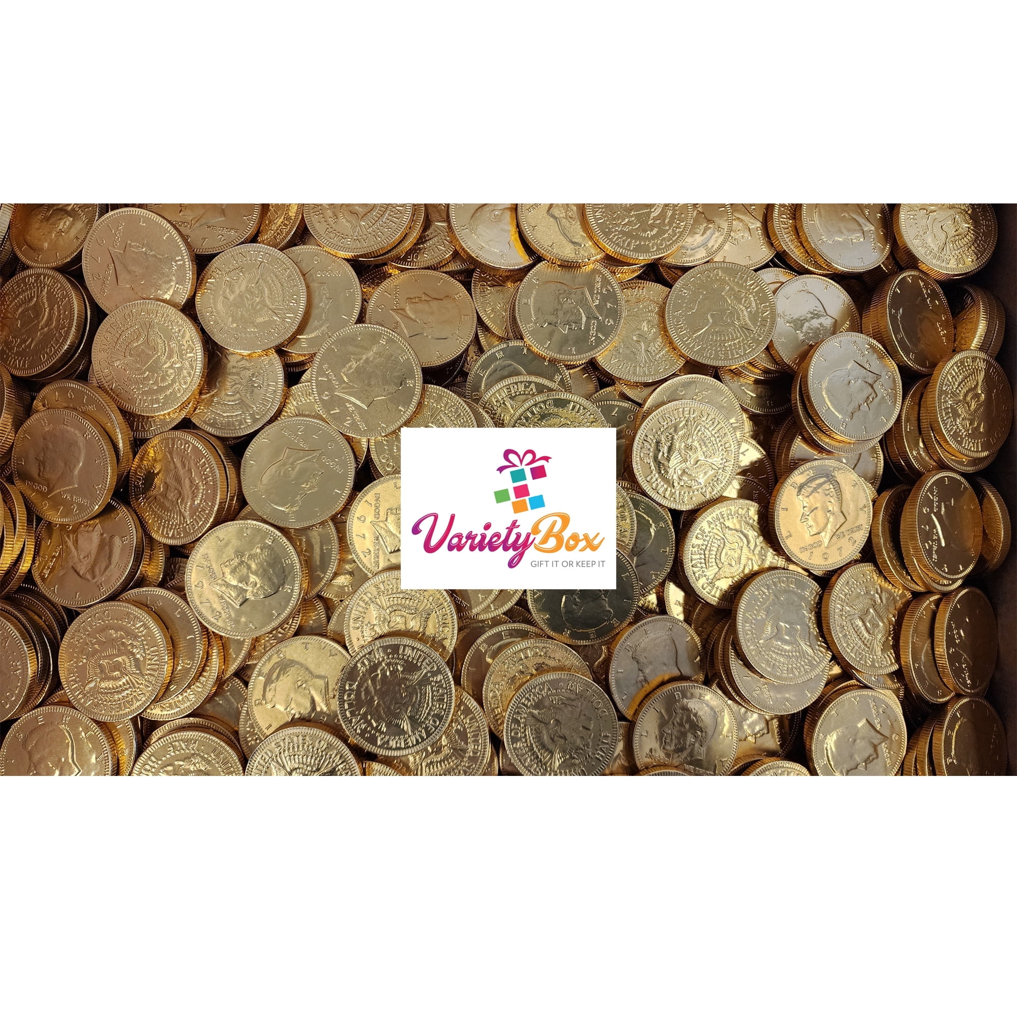 Holiday Gold Half Dollar Chocolate Coins 1LB. Milk Chocolate Coins for ...