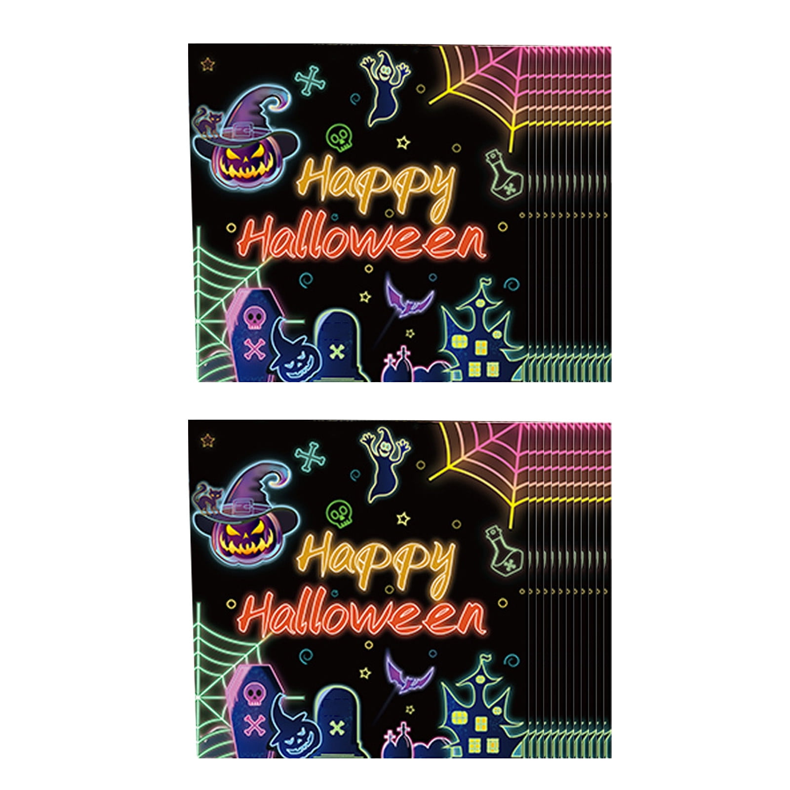 Your Holiday Halloween Party Essential Pack 24 Pieces Tableware Set ...