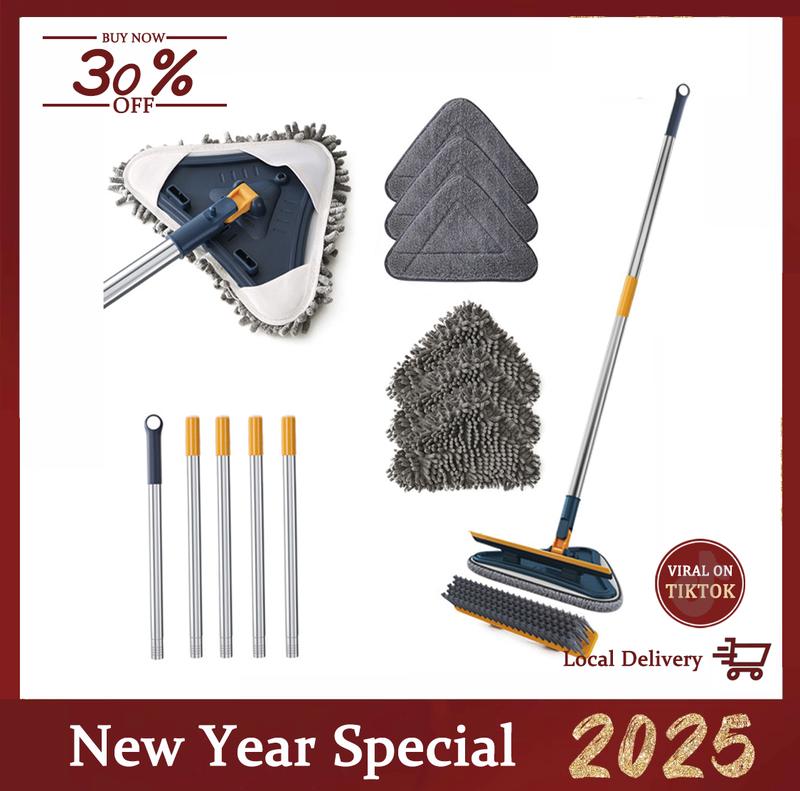【Holiday Haul】Long Handle Wall Cleaner Extendable Wall Mop 360 ...