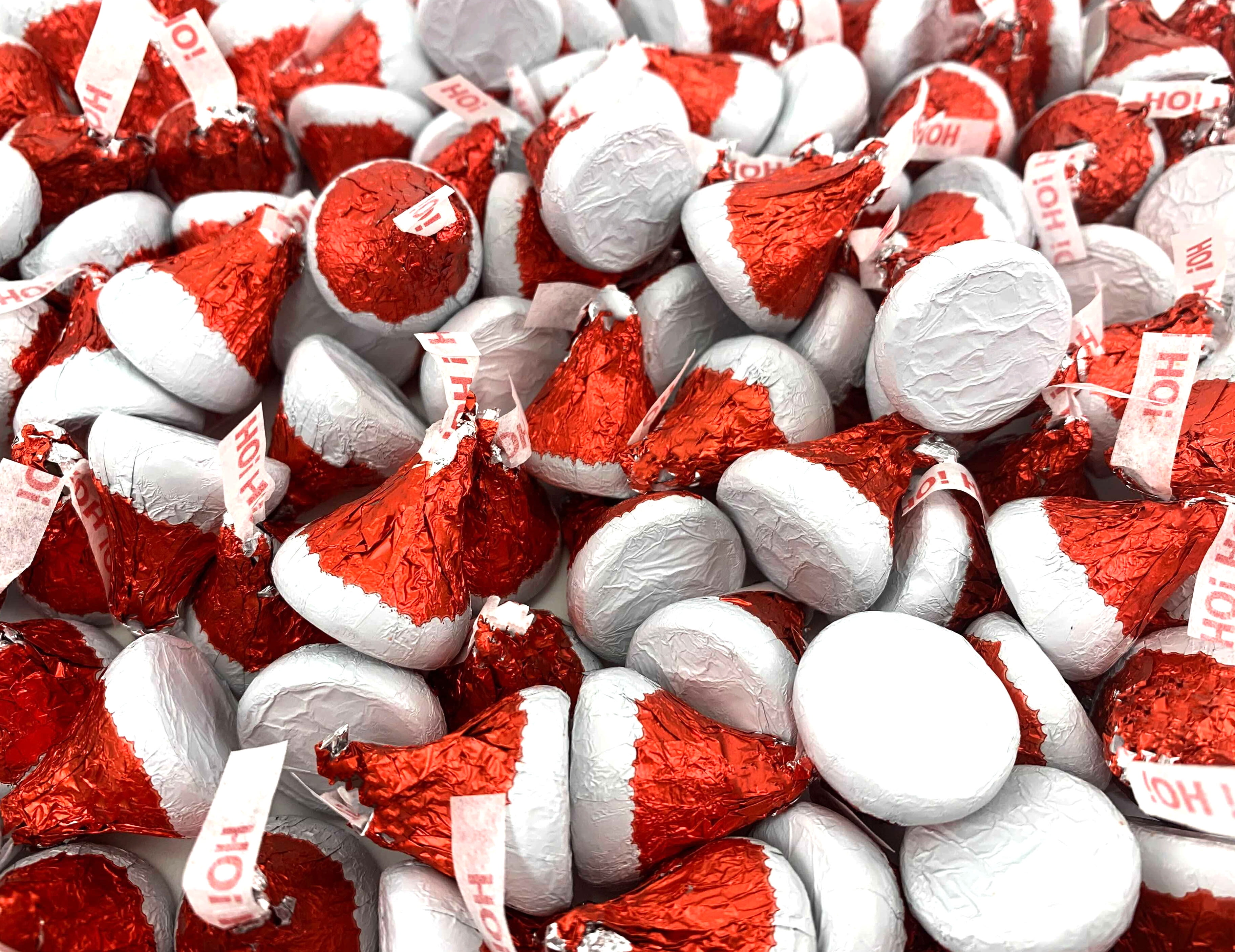 Holiday Hershey's Kisses Santa Hat Wrap, Milk Chocolate Candy, Bulk 2 ...