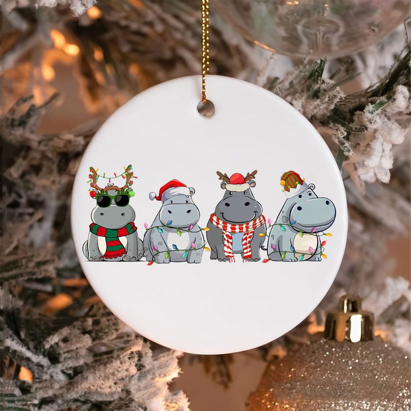 Holiday Hippos Ornament 2024 – Festive & Adorable Hippo Family ...