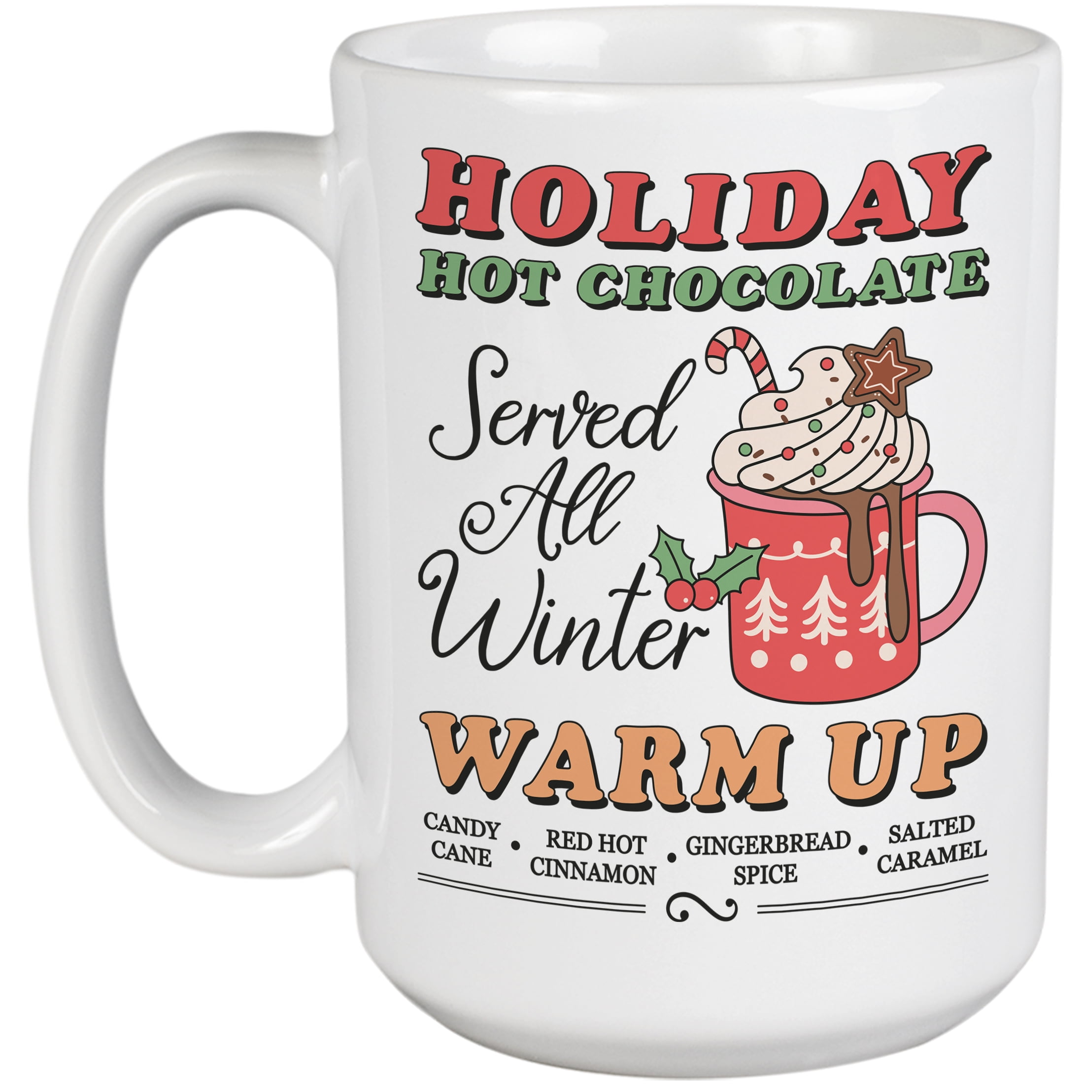 Holiday Hot Chocolate, Served All Winter, Retro Store Sign Art Merch ...