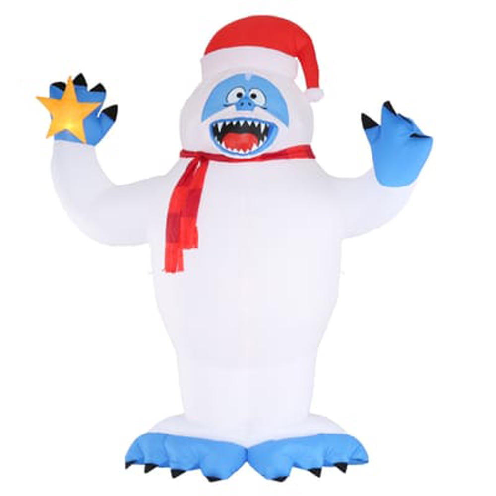 Gemmy Industries Airblown Abominable Snowman Outdoor Decoration with ...