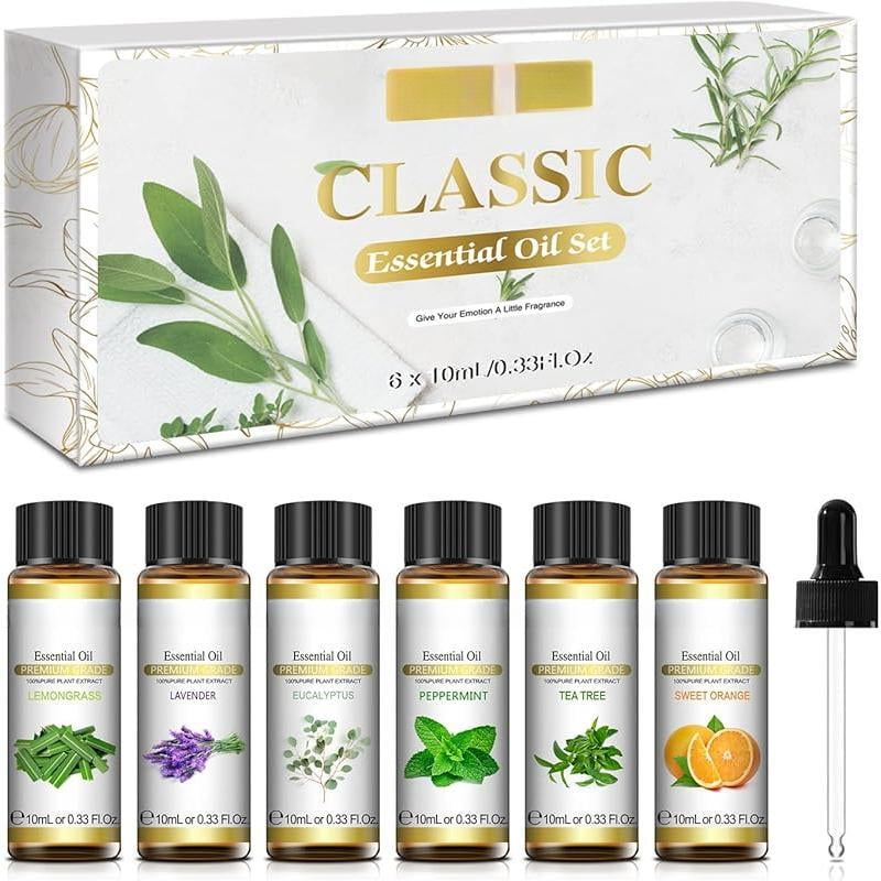 Holiday Island Fragrance Oil Gift Set of 6 Summer Fragrance Essential Oils Set for Humidifier ...