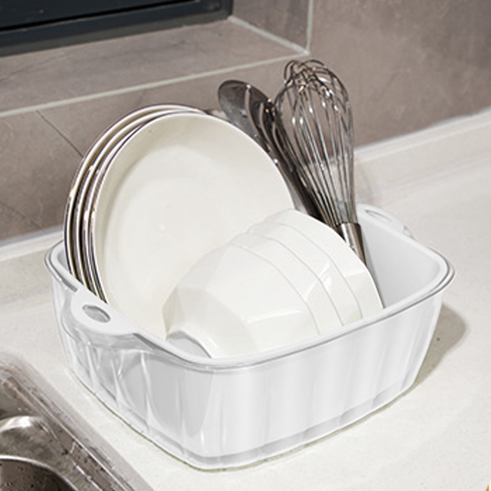 Your Holiday Kitchen Organizer Basket Food Safe Plastic Drainer Space ...