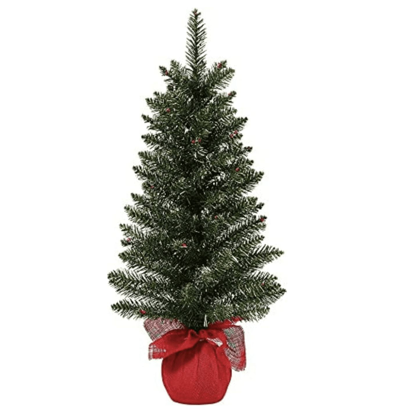 Holiday Lane Christmas Cheer 30″ H Green Tree with Red Berries ...