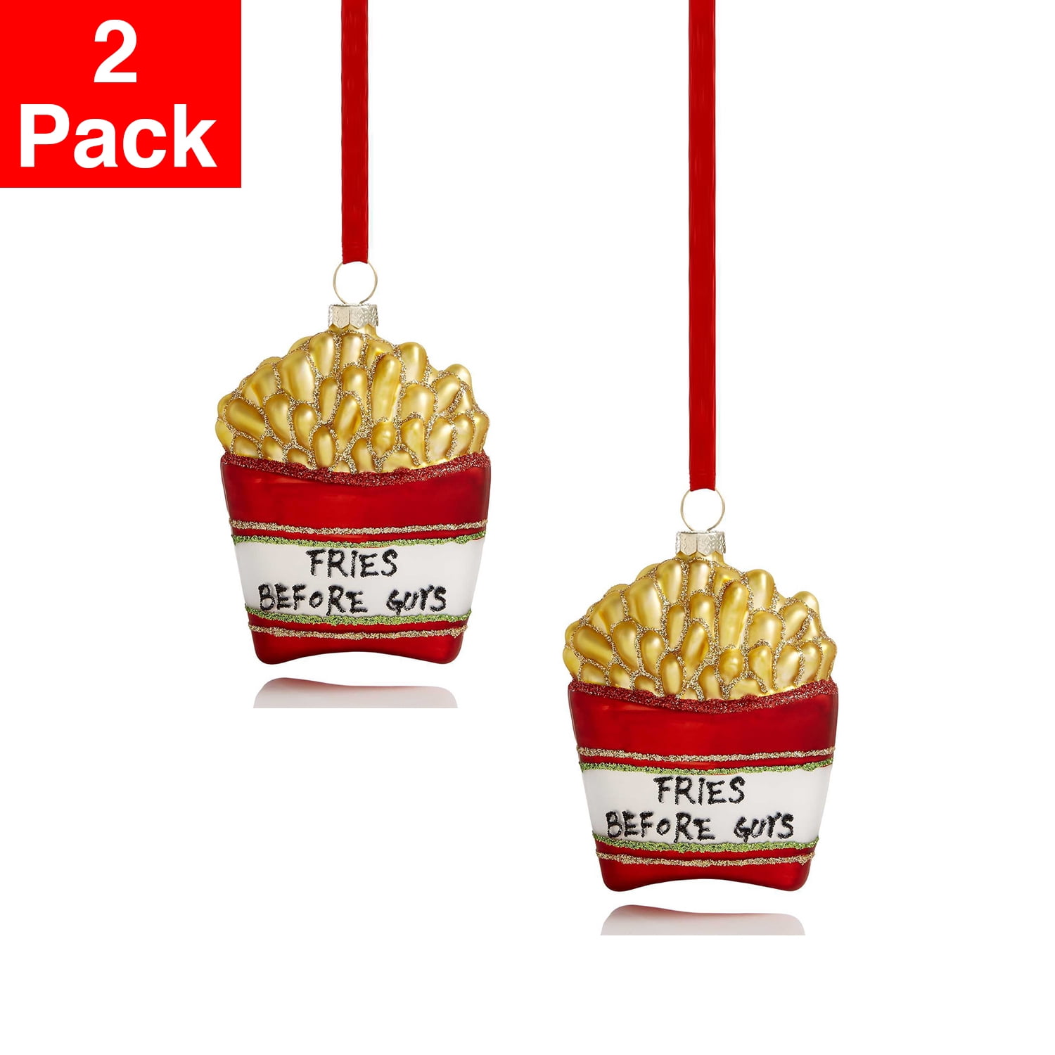 Holiday Lane French Fries Ornament, Set of 2 - Walmart.com