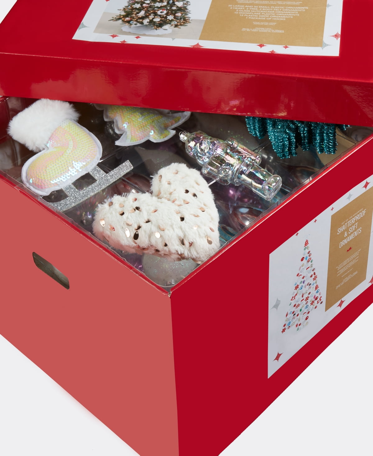 Holiday Lane Pastel Prism Gift Box Set of 100 Ornaments, Created for ...