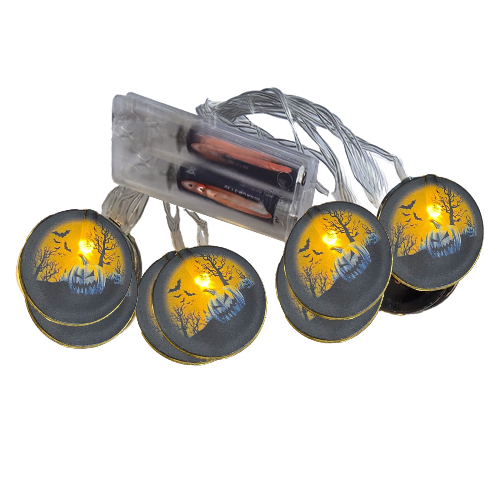 Your Holiday Led Halloween String Lights Demons Pumpkin Design Battery ...