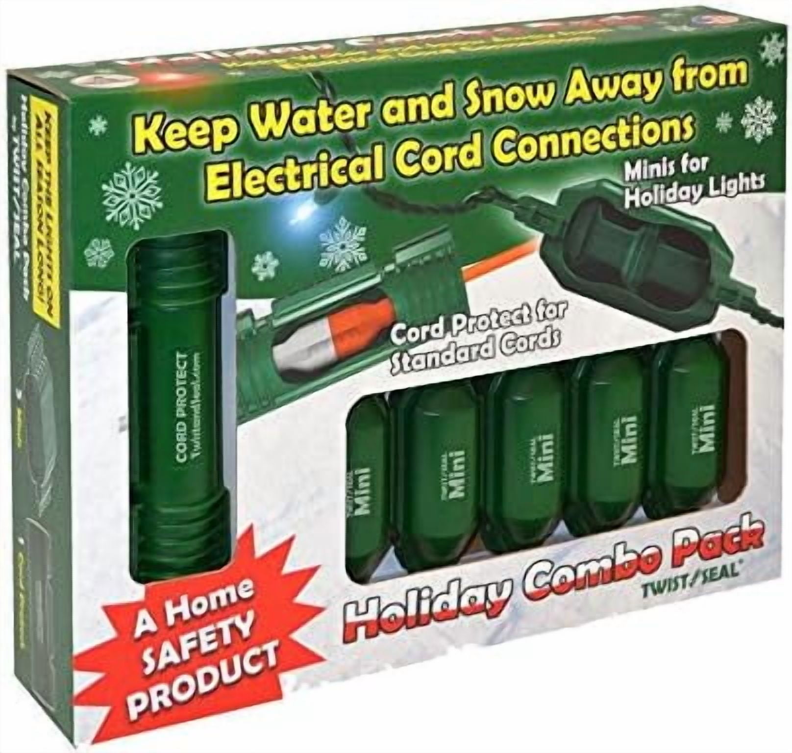 Holiday Light Safety Combo Pack - Outdoor Extension Cord Plug Covers ...
