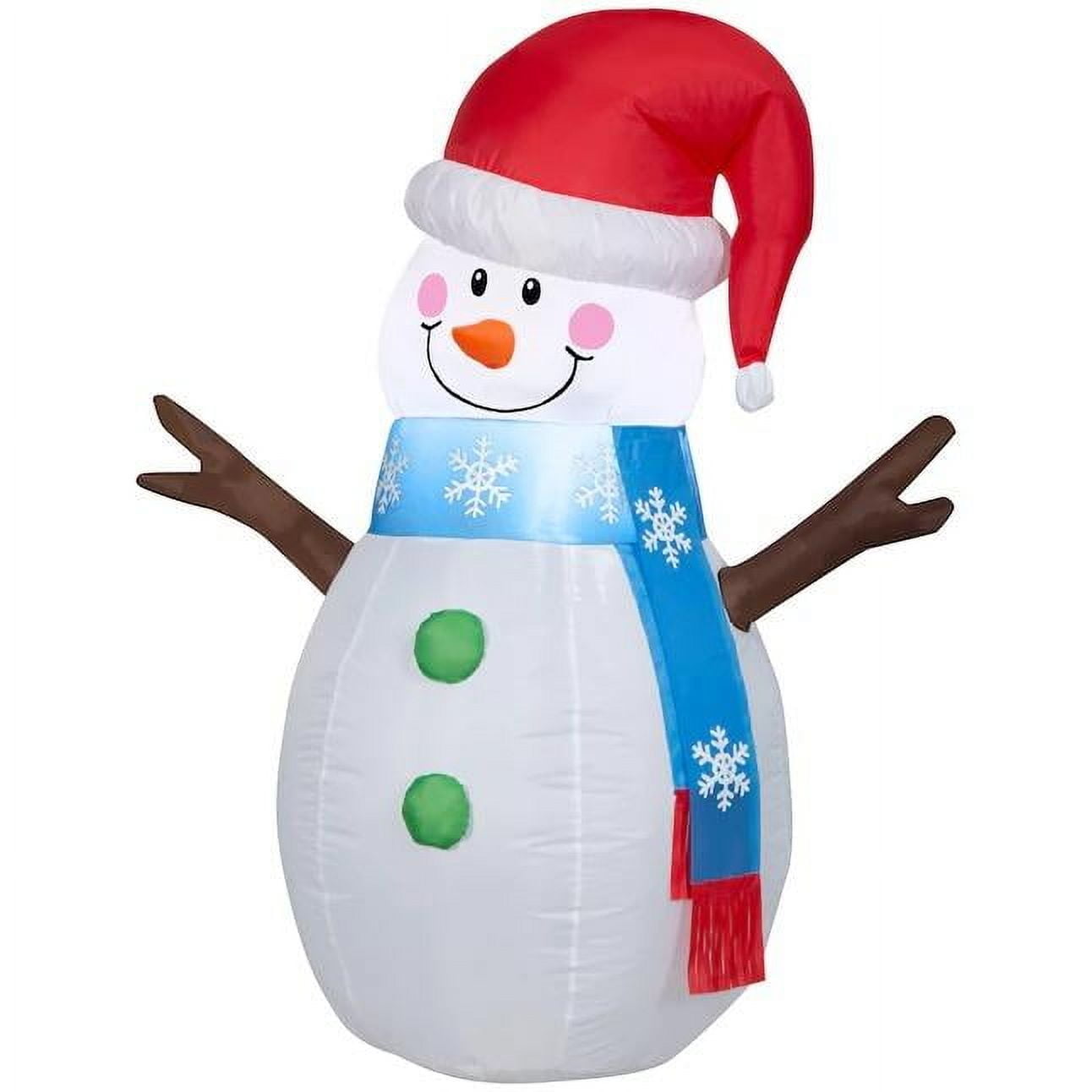 Holiday Living 4-ft Lighted Snowman Christmas Inflatable - Walmart.com