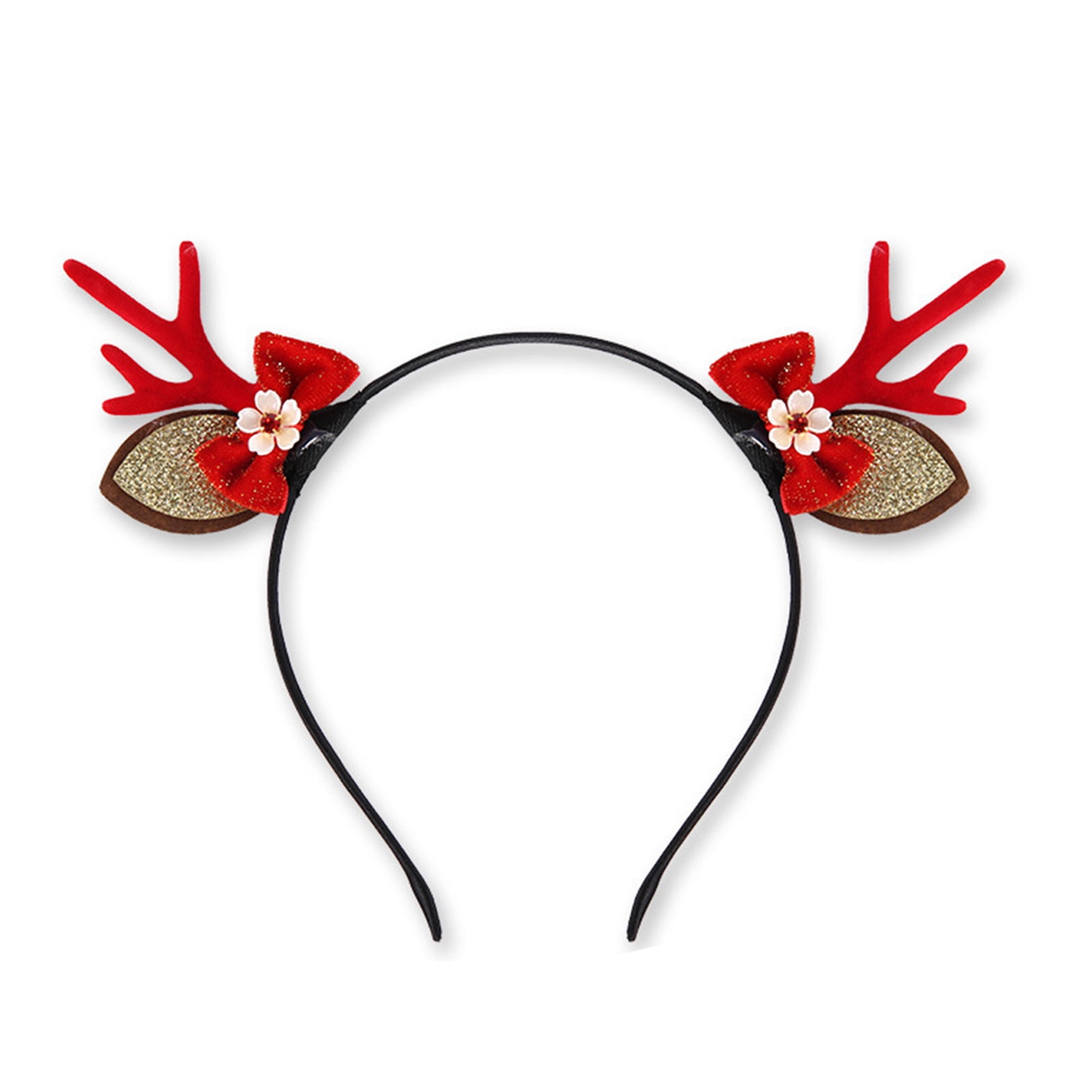 Holiday Lovely Antlers Hairband Nontoxic Plastic Headgear For Sensitive ...