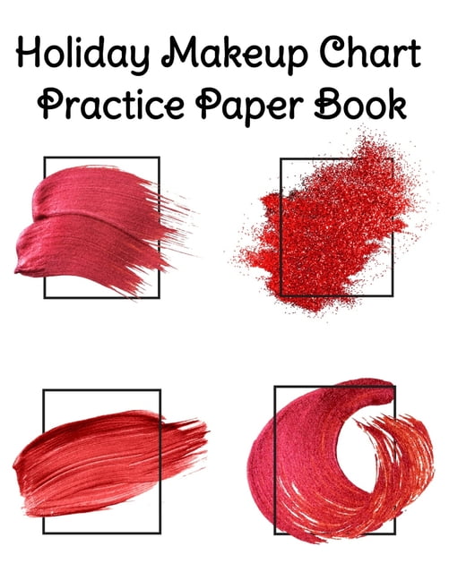 Holiday Makeup Chart Practice Paper Book : Make Up Artist Face Charts ...