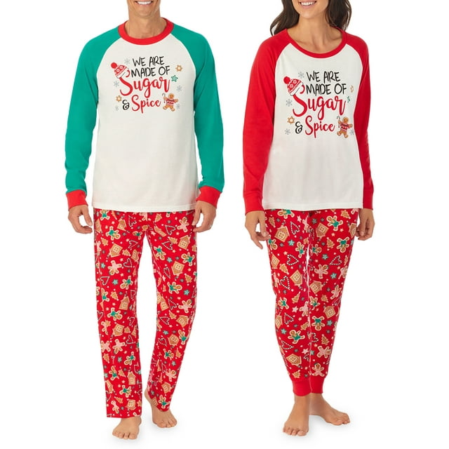 Pajamarama Christmas Couple Adult Pajama Set - His and Hers Matching ...