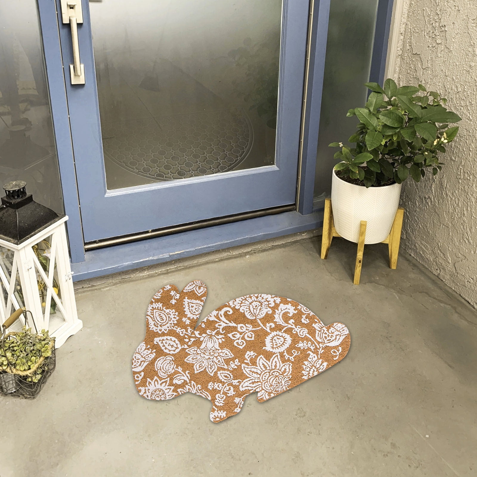 Holiday Mega Sale Lmueinov Easter Home Entryway Rug Faux Palm Style ...