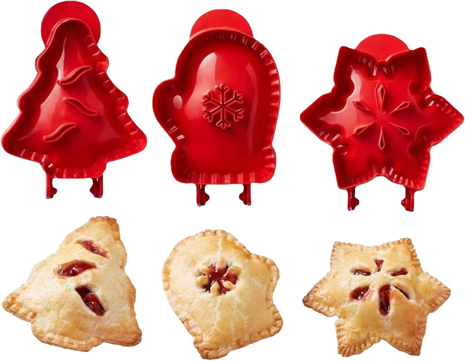 Holiday Mini Pie Mold, Dough Presser Pie Molds, Party Food Apple Pie ...