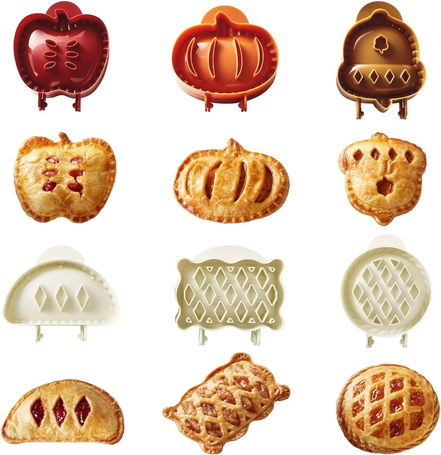 Holiday Mini Pie Mold,Hand Pie Press Molds Maker for Baking,Party Food ...