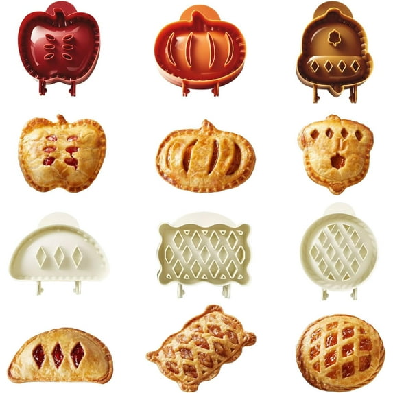 Holiday Mini Pie Mold,Hand Pie Press Molds Maker for Baking,Party Food ...