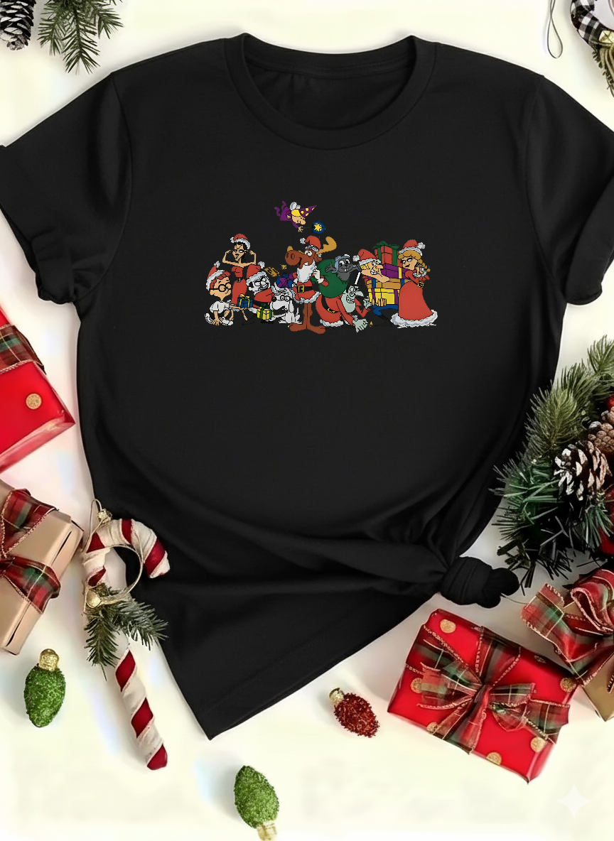 Holiday Moose Tale Retro 90s Winter Cartoon Fan Art Unisex T-Shirt ...