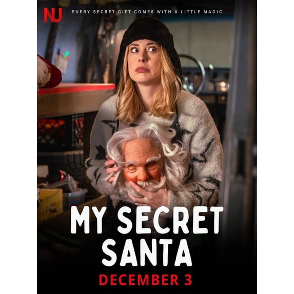 Holiday Movie Poster- My Secret Santa (2025) Movie Poster Size 24''x36 ...