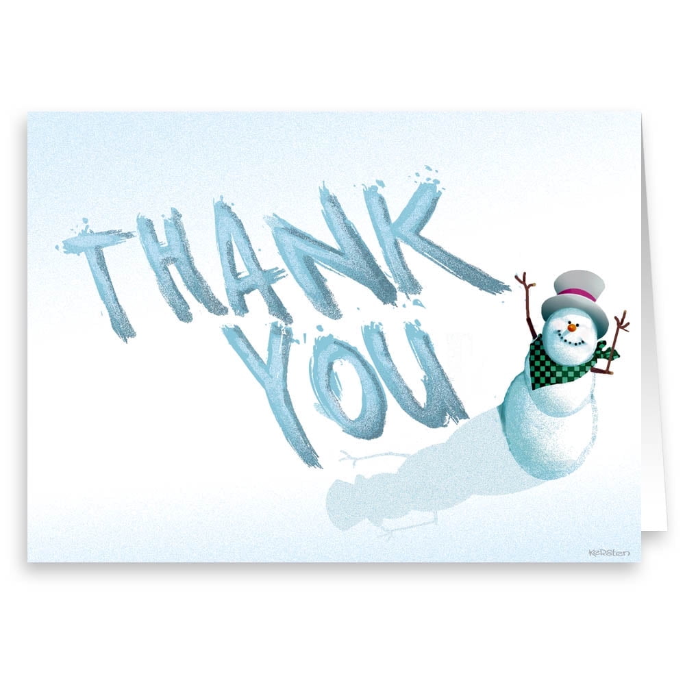 Stonehouse Collection Snowman Thank You Note Cards - Snowman 10 Count ...