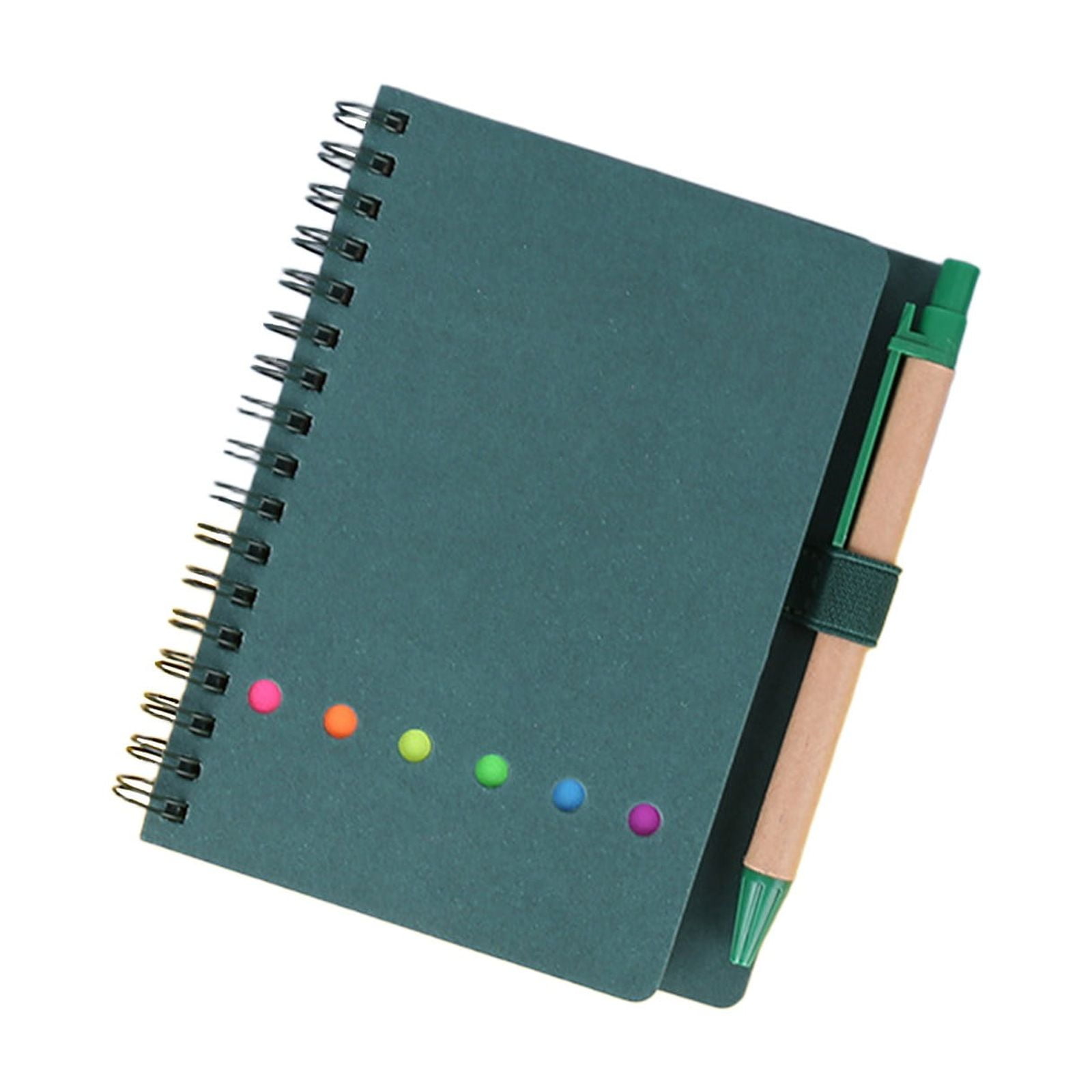 Your Holiday Notebook Coil Bound Green Kraft Cover With Stickers ...