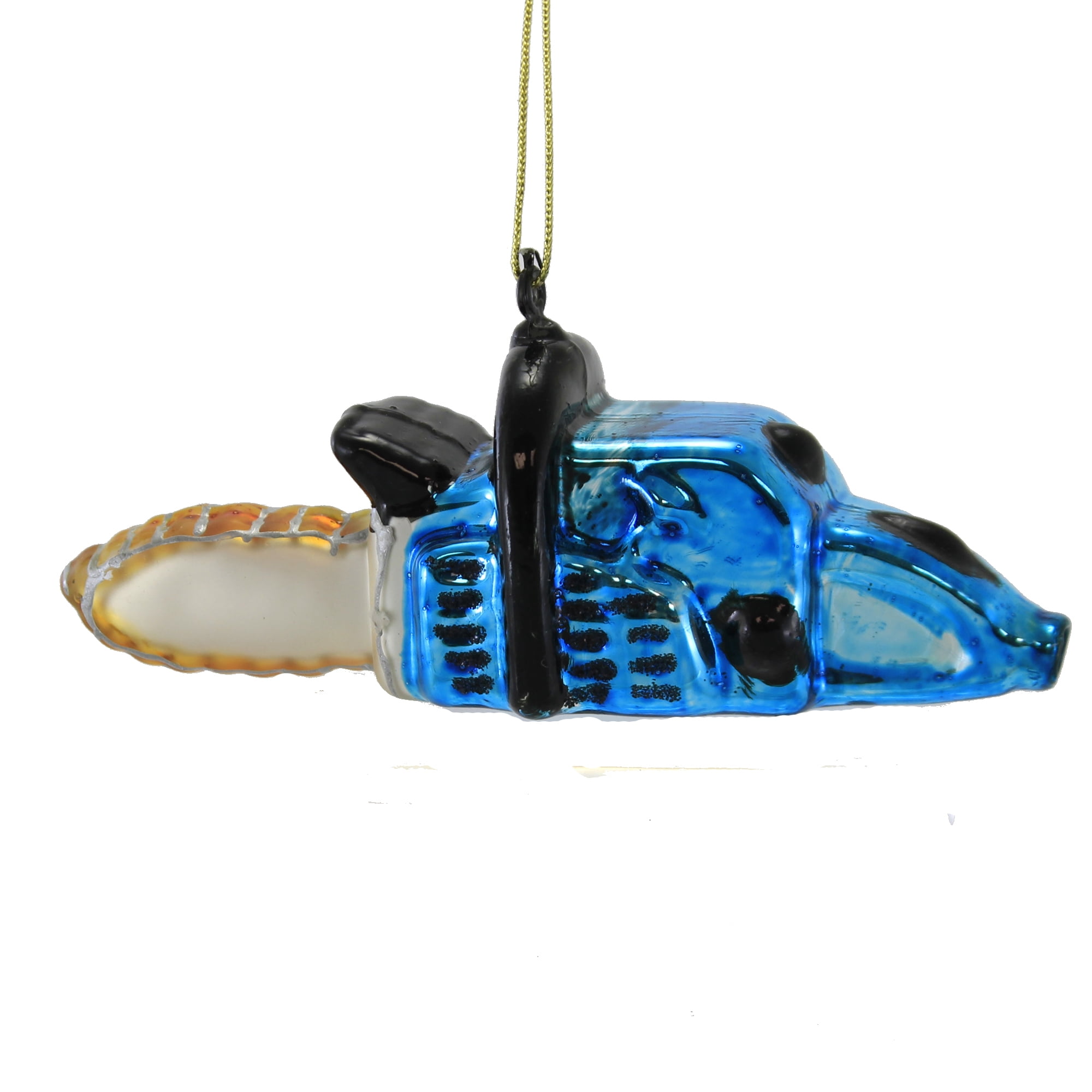 Holiday Ornament Chainsaw Ornament Glass Construction Tool Saw ...