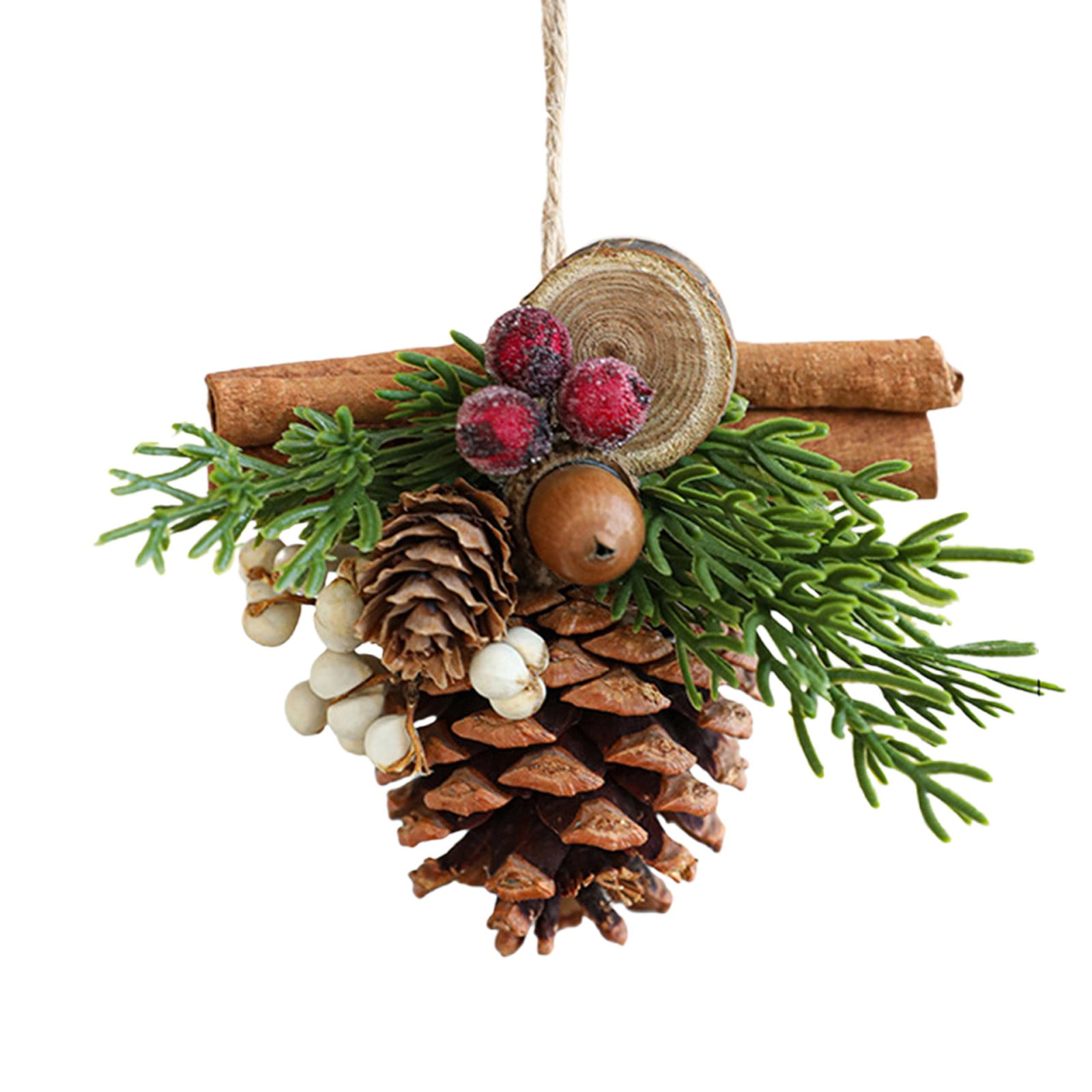 ZLBDYG Holiday Ornament Decor Set with Bells, Bows & Artificial ...