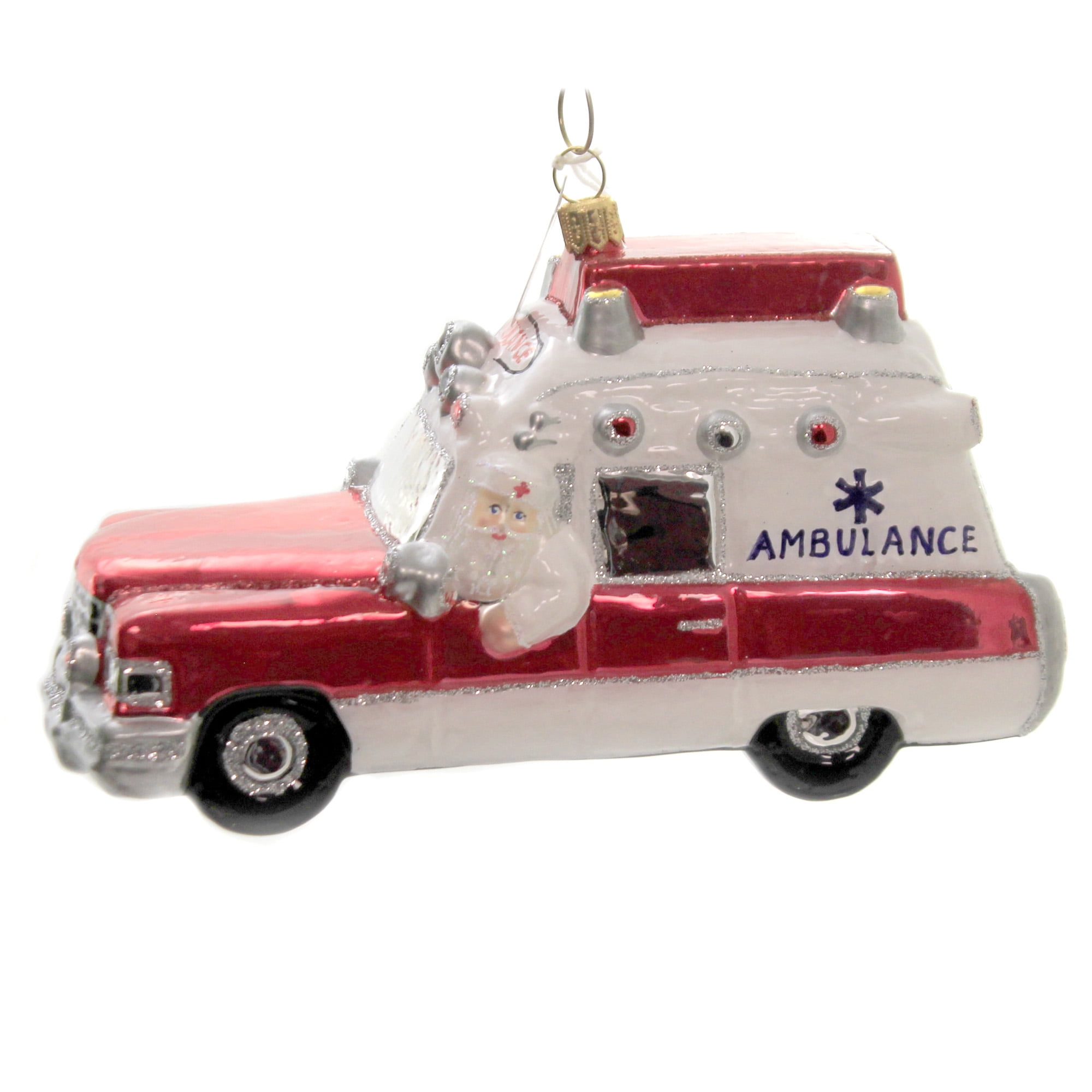 Holiday Ornaments Santa Driving Ambulance Emt Christmas S810 - Walmart.com