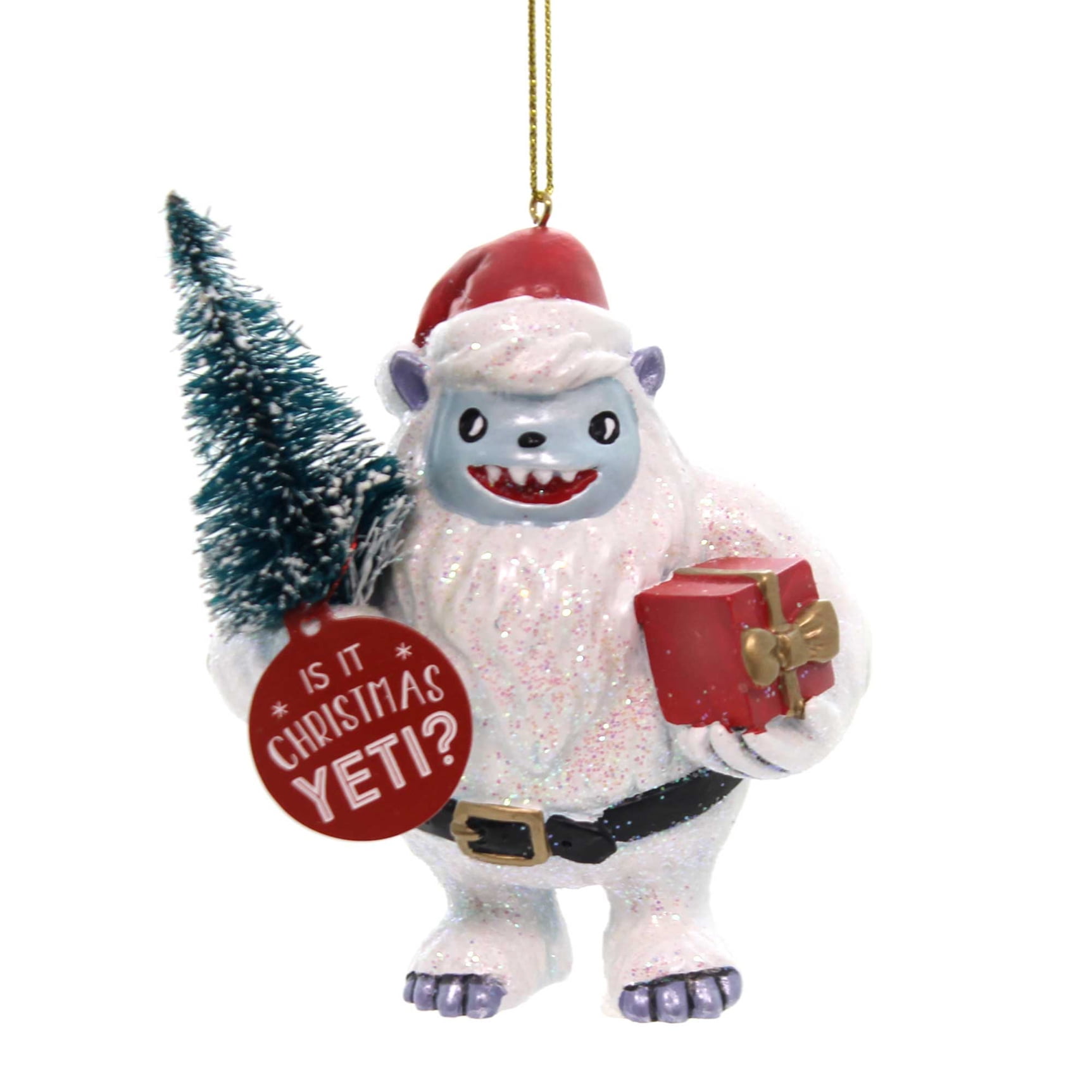 Holiday Ornaments Yeti Ornament Polyresin Tree Present Christmas ...