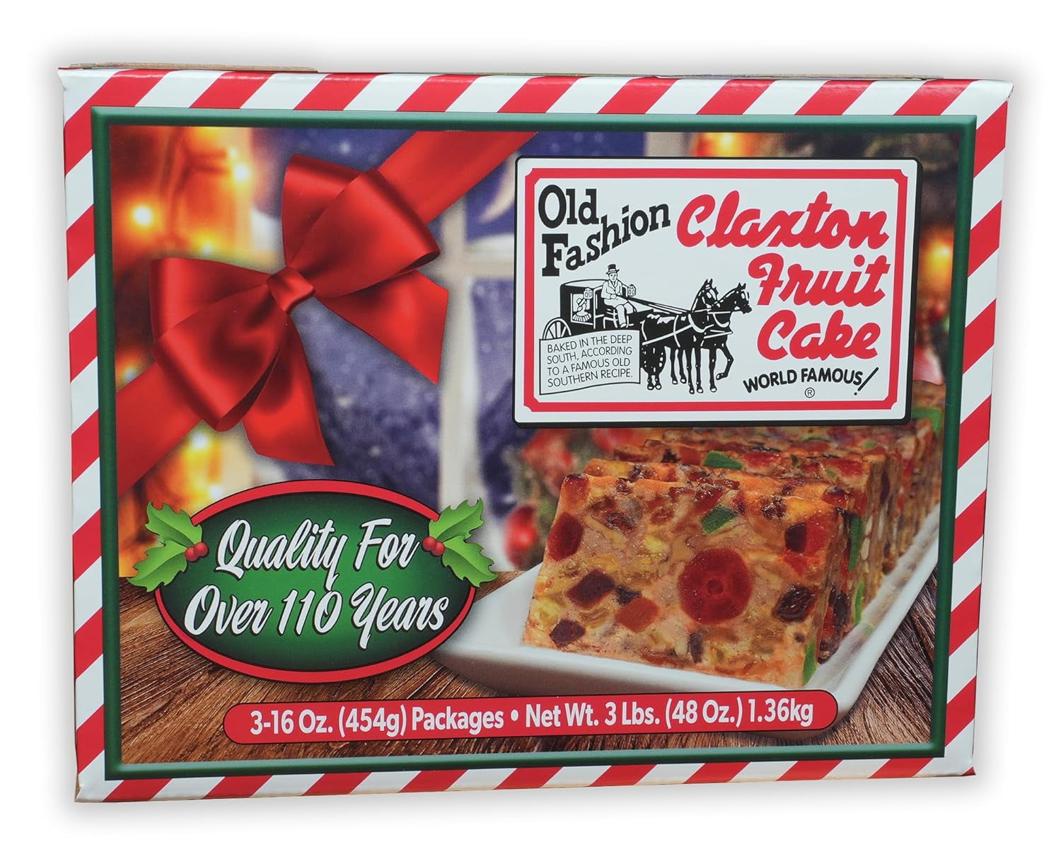 - "Holiday Pack" - 3-16 Oz. Fruit Cakes - Individually Wrapped For ...