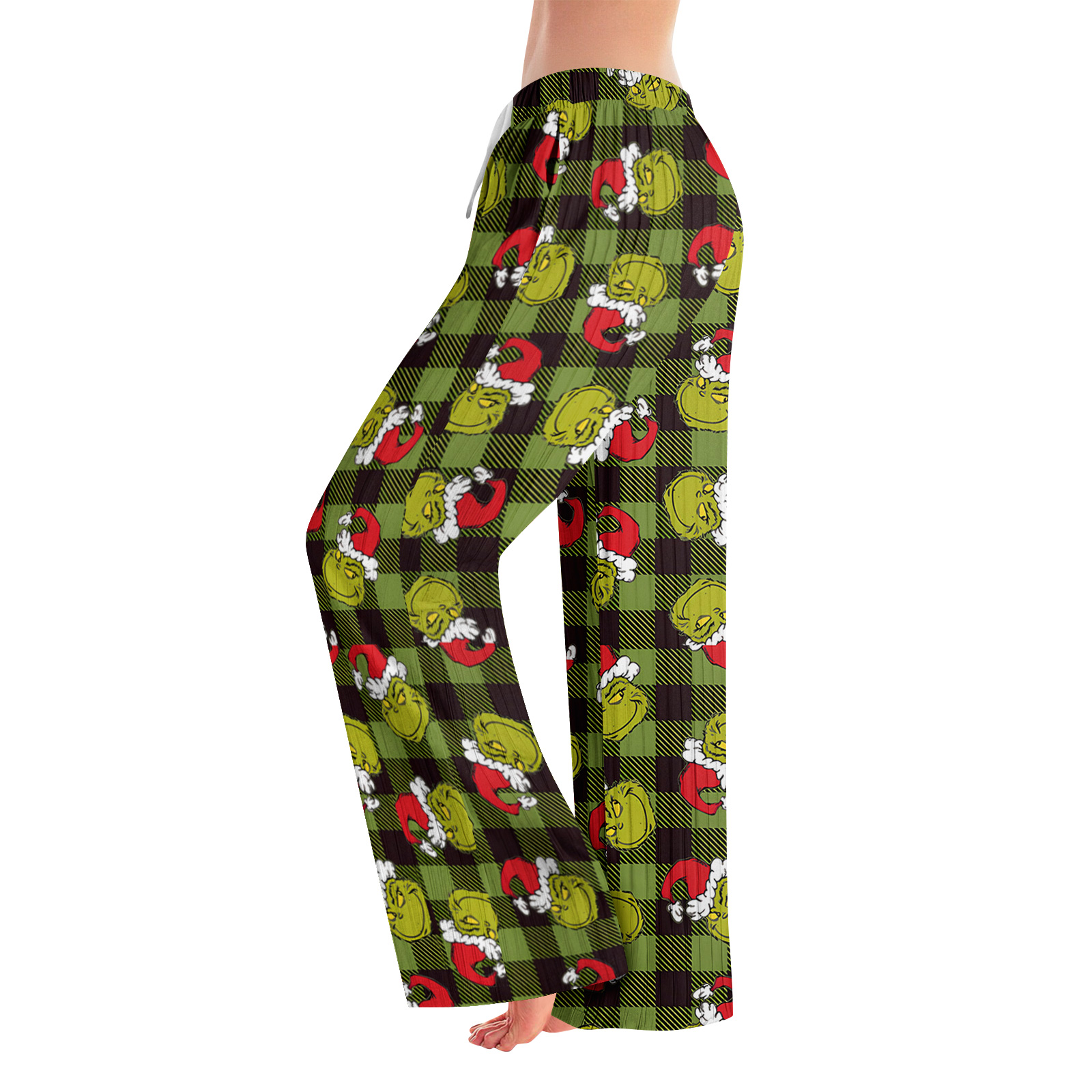 MLQIDK Holiday Pajama Pants Women Christmas Santa Xmas Tree Snowflake ...