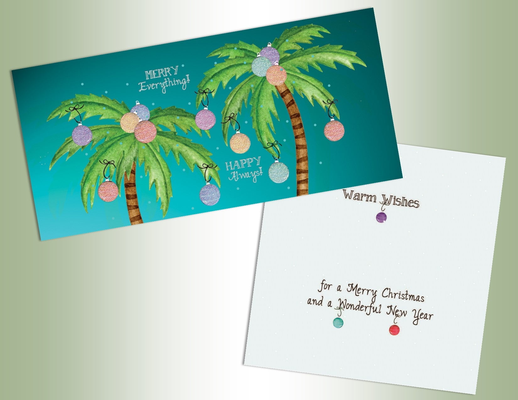 Holiday Palms - Long Glitter - Walmart.com