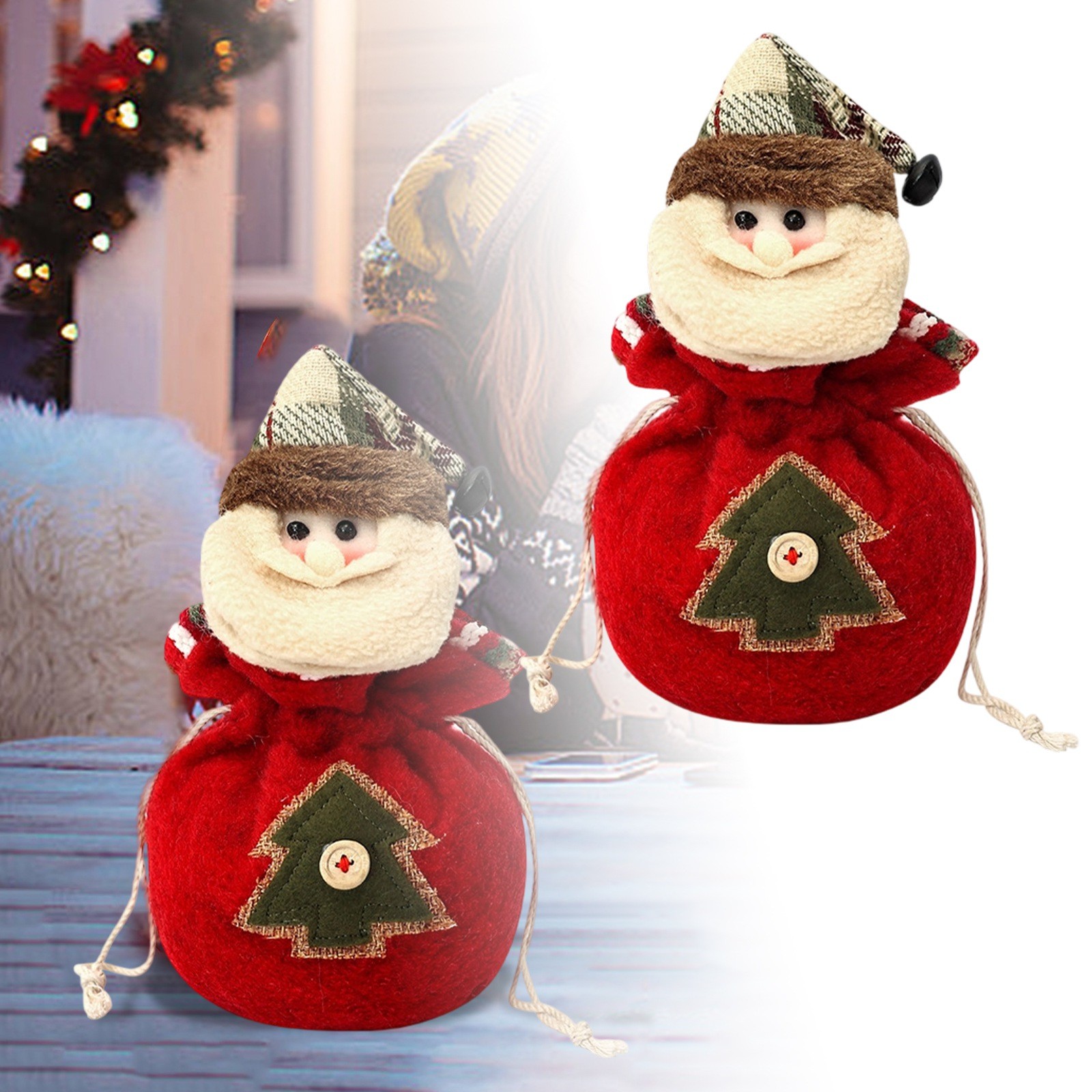 Holiday Party Drawstring Bags for Festive Celebrations and Present ...